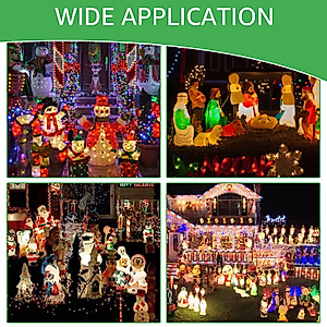 Sigely Blow Mold Light Kit Replacement Light Cord,For Halloween Christmas Blow Mold Village Craft Indoor Outdoor Decorations,For E26 E27 Salt Lamp Bulb with On/Off Switch Fuse Plug 2 Set (One out one)