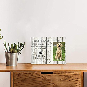 Custom Dog Photo and Name Panel for Tabletop Display 8x6 Inches Best Friends Pet Sympathy Gift Personalized Dog and Cat Memorial Gifts