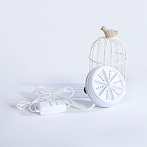 Mini Portable Washer Machine, Small Personal Apartment Rotating Ultrasonic Turbines Washer Usb Automatic Washing Machine For Camping Tourism Rv Dormitory Business Trip (White)