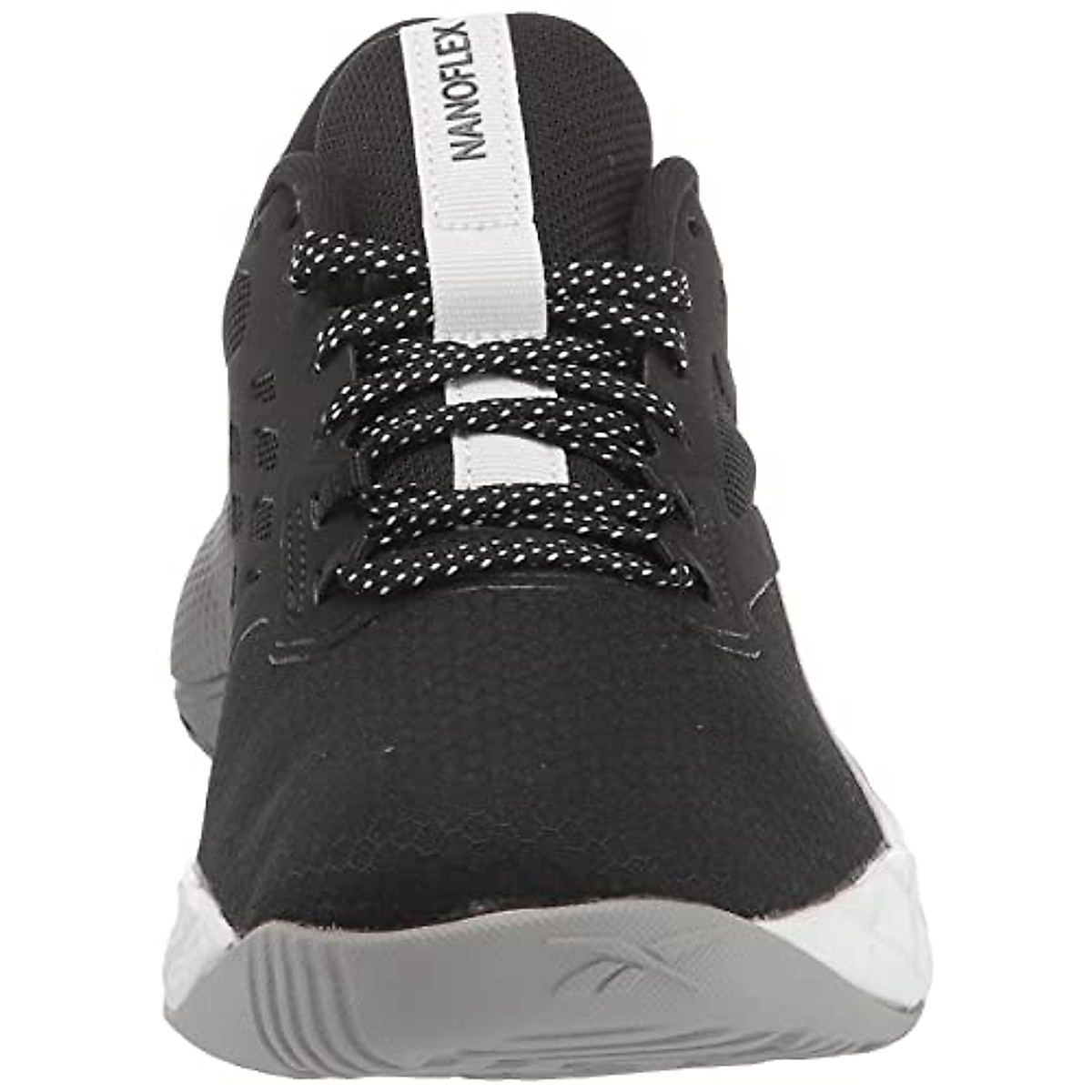 Reebok Women's Nanoflex Cross Trainer, Black/White/Pure Grey, 8.5