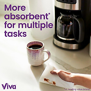 Viva Multi-Surface Cloth Paper Towels, Task Size - 12 Super Rolls (81 Sheets per Roll)