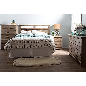 South Shore Versa 6-Drawer Double Dresser, Weathered Oak