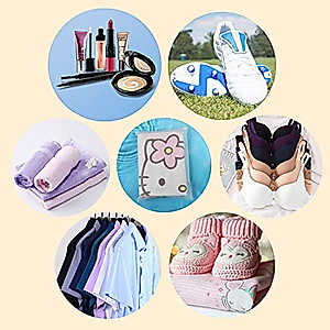 newlng Frosted Resealable Poly Bags Travel Storage Bags Set for Clothes Hospital Bags Waterproof Luggage Organiser Pouches Ziplock Bags for Shoes Cosmetics School 24Pcs ( 5 Size)