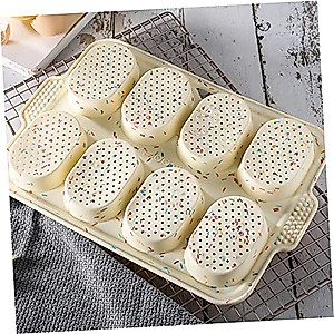 SOLUSTRE 1pc Color Baking Mold Cookie Cake Pan Pudding Kitchen Baking Tray French Bread Pan Silicone Baking Pan Baking Accessories Bread Loaf Pan Silicone Fondant Silicone Loaf Pan Candle