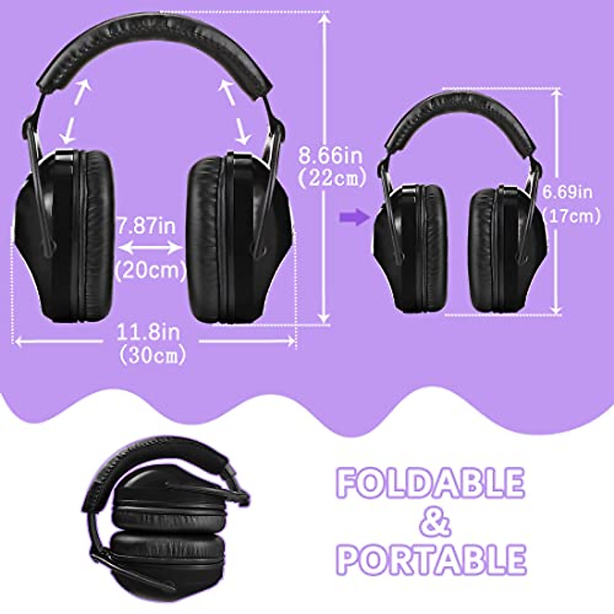ZOHAN Kids Ear Protection 3 Pack,Kids Noise Canceling Headphone for Concerts, Monster Truck, Fireworks