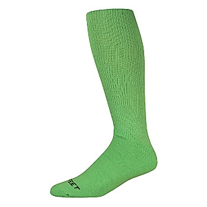 Pro Feet Multi-Sport Cushioned Acrylic Tube Socks, Neon Green, Large/Size 10-13