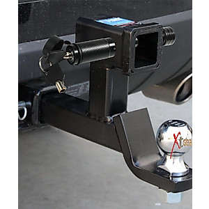 ESEWALAS Heavy Duty Trailer Hitch Lock,Hitch Receiver Pin Lock with 5/8" Pin for Class III IV 2" and 2-1/2" Receiver,Tow Hitch Lock for Hitch Bike Rack Tray Ball Tow Rope,Hitch Receiver Lock