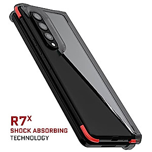 Ghostek COVERT Clear Samsung Fold 3 Case with Slim Thin Lightweight Design Protective Phone Covers Durable Shockproof Protection Supports Wireless Charging Designed for 2021 Galaxy Z Fold 3 5G (Smoke)