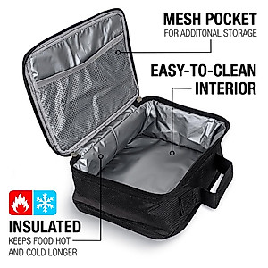 LOGOVISION Teen Titans Go Logo Insulated Soft Sided Lunch Box - Reusable Lunch Bag For School Office Work, BPA Free