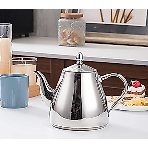 SANQIAHOME Stainless Steel Teapot Coffee Servers 1200ml