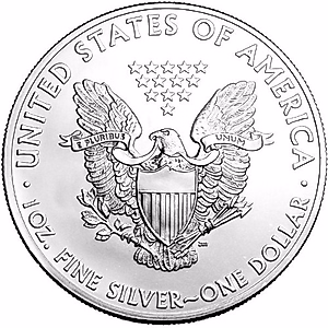 2017-1 Ounce American Silver Eagle Low Flat Rate Shipping .999 Fine Silver Dollar Uncirculated Us Mint