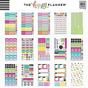 me & my BIG ideas Sticker Value Pack for Mini Planner - The Happy Planner Scrapbooking Supplies - Mom Theme - Multi-Color & Gold Foil - Great for Projects & Albums - 30 Sheets, 1529 Stickers Total