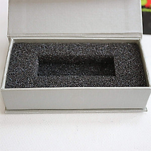 Caterpillar Red 4 x Magnetic USB Presentation Gift Boxes, Silver Grey Color, Flash Drives, Removable Drives, Wedding USB Box, Wedding Presentation Gift Box, Photography, 4, Present Gift