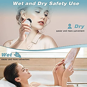 Electric Razors for Women, Facial Hair Removal, Bikini Trimmer, Shaver for Women, Wet and Dry Lady Hair Remover for Legs Body Face, Painless Womens Electric Shaver Cordless Women's Grooming