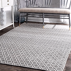 nuLOOM Hand Loomed Holcombe Area Rug, 5x8, Gray