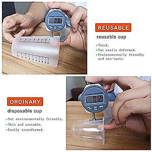 EBIVEN 4 pcs 8oz Reusable Plastic Measuring Cups Liquid Paint Mixing Measure Cups for Kitchen Cooking