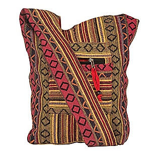 Tribe Azure Red Hobo Messenger Shoulder Bag Large Roomy School Sling Travel Camping Beach Cross body