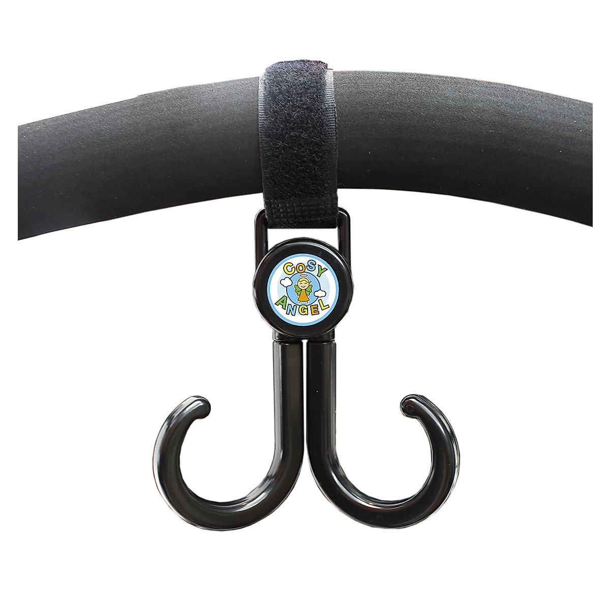 Clearance Stroller Hook Organizer - 2 Pack with 2 Double Multi Purpose Buggy Hooks (Blue) - Universal Fit for All Strollers - Pram, Pushchair, Stroller Accessory-Hanger for Baby Diaper Bags, Groceries