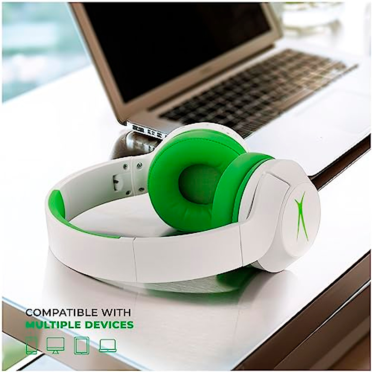 Altec Lansing Kid Safe Noise Cancelling Wireless Headphones 15H Battery, 85dB Volume Limit, Foldable Design Powerful Sound, Active Noise Cancellation Perfect for Kids Ages 7+