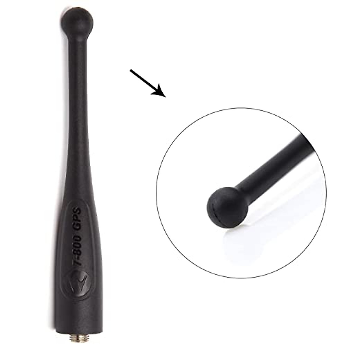 Antenna for Motorola APX 6000 Radio Short Antenna APX 6000XE APX 4000 APX 7000 8000XE Stubby Antenna 764-870 MHz Single Band 7-800 with GPS NAR6595A(1 Pack)