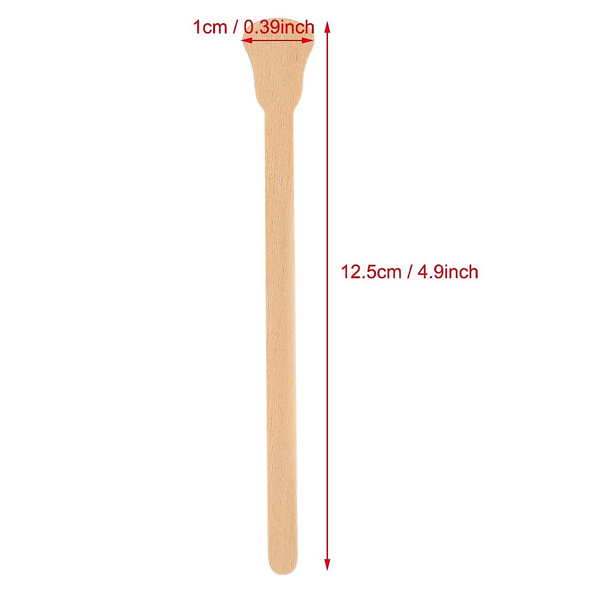 100pcs Disposable Wooden Waxing Spatulas Tongue Depressor Wax Applicator Sticks Facial Cream Spatulas Small Wood Craft Sticks for Waxing Body Hair Care