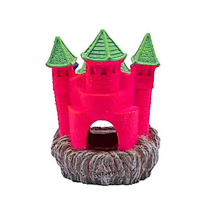 GloFish Extra Large Castle Ornament, 1 Count, Decor for Aquariums