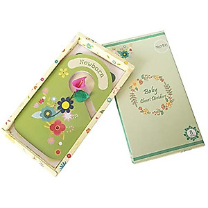 Baby Closet Dividers for Baby Clothes - Set of 8 Double Side Baby Closet Size Dividers Special Closet Organizer/Hangers Dividers (Flower)