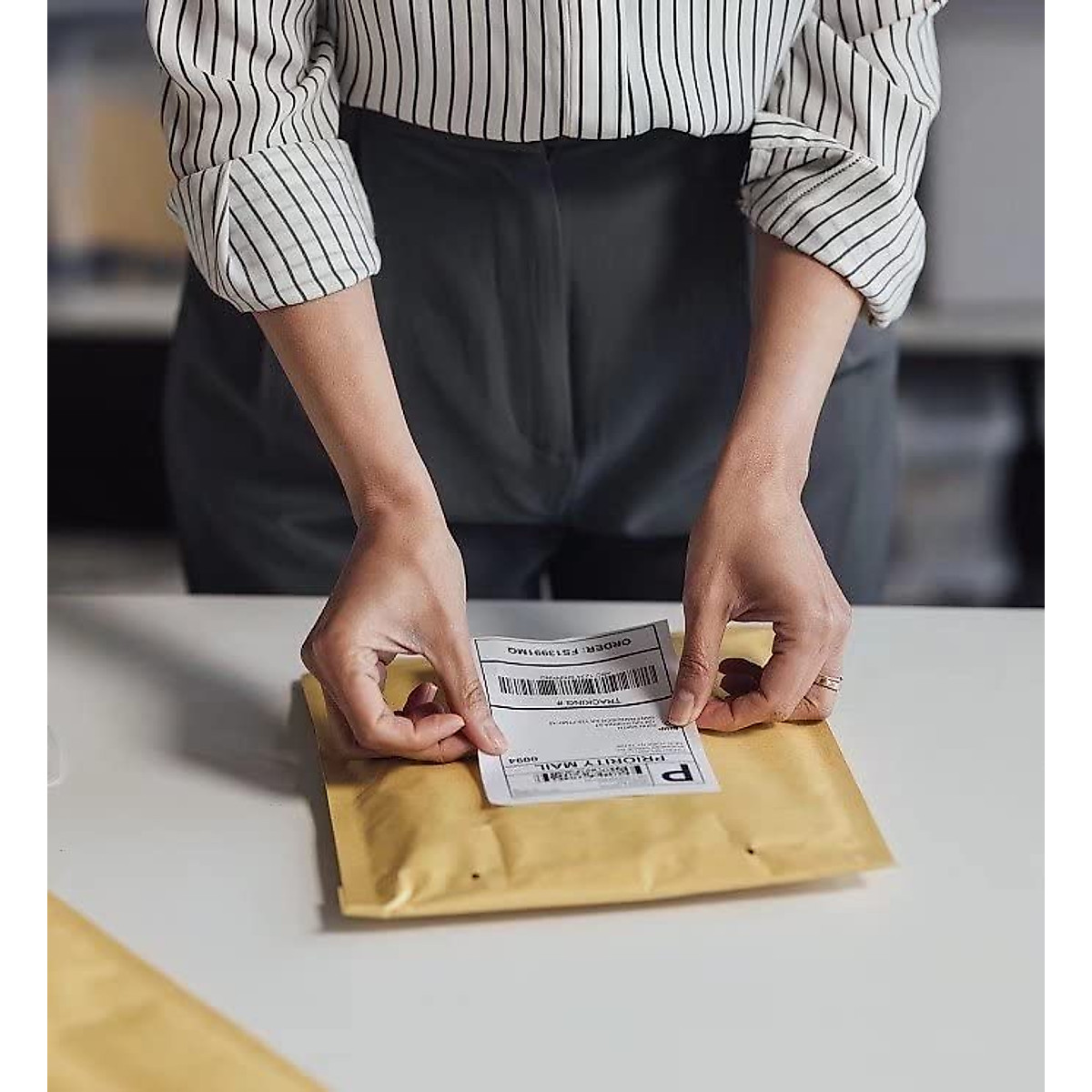 4 x 3 Shipping & Address Thermal Sticker Labels Compatible with Zebra & Rollo Label Printer Self-Adhesive Blank UPC 4inch x 3inch-500PCS BSL 0