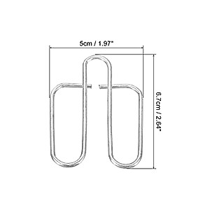 PATIKIL Cage Door Hooks, 20Pcs Stainless Steel Durable Cage Door Latch Buckle Hook for Locking and Fixing Rabbit Pig Poultry Cage, Silver