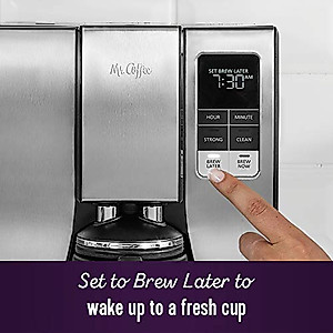 Mr. Coffee 10 Cup Thermal Programmable Coffeemaker, Stainless Steel