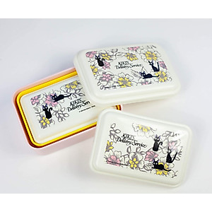 Skater Kiki's Delivery Service Food Storage Container with Lids 3pc Set - Authentic Japanese Design - Durable, Dishwasher Safe - Jiji Elegance