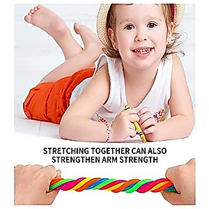 Abitor 30 Packs Monkey Noodles Stretch String Stress Relief Physical Exercise Size: 20 cm / 8inches Long Extend to More Than 9 feet