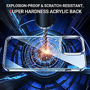 TORRAS [𝟮𝟬𝟮𝟮 𝗡𝗘𝗪] Diamond Clear iPhone 11 Pro Case [Material Safe Certified] No.1 Anti-Yellow [12FT Military Grade Protective] Hard Back & Non-Slip Bumper Slim Phone Cases iPhone 11 Pro, Clear