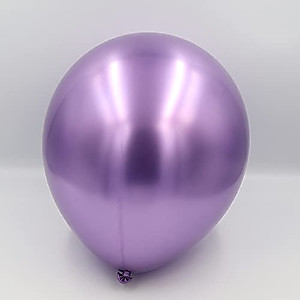 Metallic Chrome Blue Purple Black Balloon Garland Arch Kit-Small&Large Black Chrome Blue Purple Compatible with Video Game Party, Birthday Party, Baby Shower