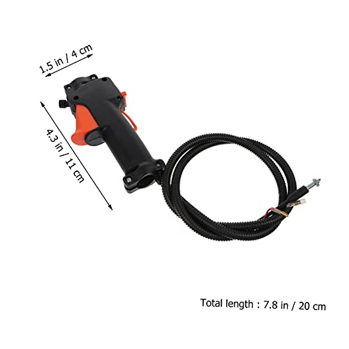 Yardwe 2pcs Lawn Mower Lawn Mower Lever Control The Throttle Control Throttle Trigger Cable Mower Parts Handle Trigger line Plastic Accelerator