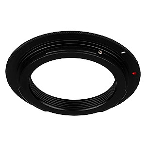 Fotodiox Lens Mount Adapter - Compatible with Black M42 (42mm x1 Thread Mount) Lens to Canon EOS (EF, EF-S) Mount D/SLR Cameras