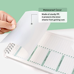 Daily To Do List Notepad, Daily Planner Notepad Undated With 52 Sheet, Appointment book for Top Priorities, Meeting, Follow up, Notes, 1 Pack, Pink(5.5"x8.5")