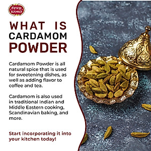 Spicy World Ground Cardamom Powder (Cardamon) 3.5 Ounce Bag