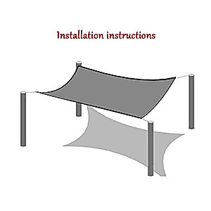 ALBN-Shading net Patio Sunscreen Breathable Anti-UV Tear Resistance Polyethylene, 20 Sizes (Color : Black, Size : 5x9m)