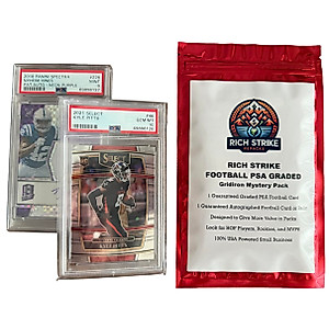 High Cheese Rich Stike Football PSA Mystery Pack - Gridiron Edition, 1 PSA Graded Card, 1 Autograph or Relic Card