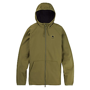 Burton Mens Crown Weatherproof Full-Zip Fleece, Martini Olive, Medium