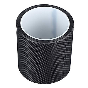 Protective Film for Cars, Carbon Fiber Protective Film Car Door Edge Guard Anti-Scratch Sticker Black(10CM*3M)