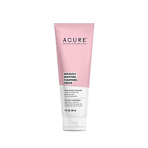 ACURE Seriously Soothing Cleansing Cream | 100% Vegan | For Dry to Sensitive Skin | Peony Extract & Chamomille - Soothes , Hydrates & Cleanses | 4 Fl Oz
