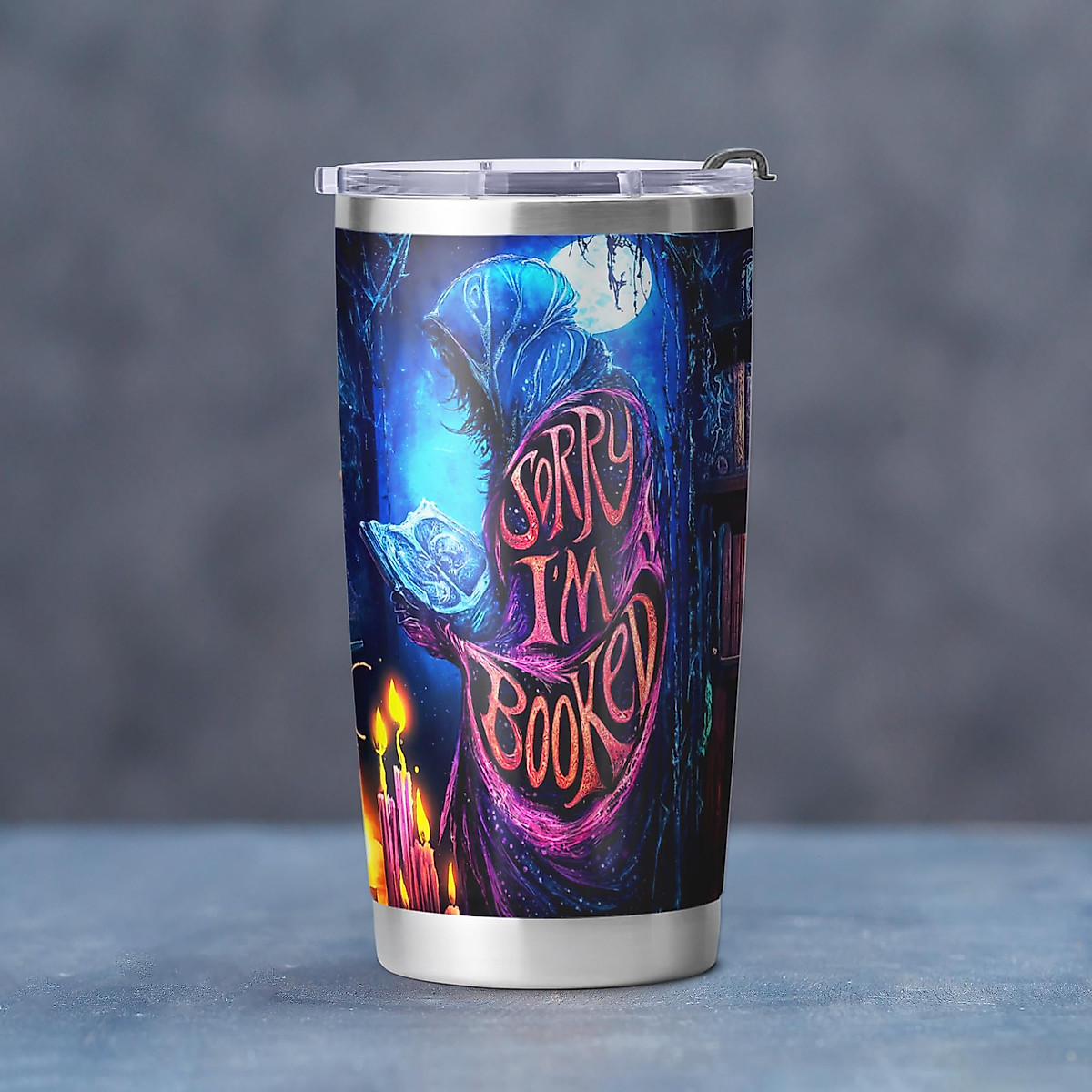 Bad Bananas Gifts for Book Lovers and Readers - Sorry I'm Booked - Books - 20oz Stainless Steel Tumbler