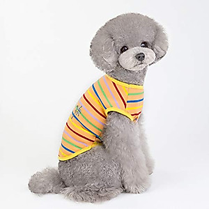 HonpraD No Adjustable Dog Pressure Points Side Clip Vest Dog Clothes Print cat Shirt Cat Refreshing Pet Summer Sweatshirt Pet Clothes Dog Walking Stuff