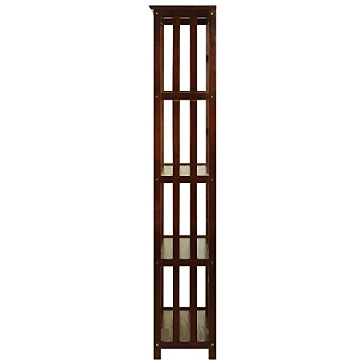 Casual Home Mission Style 5-Shelf Bookcase, Walnut