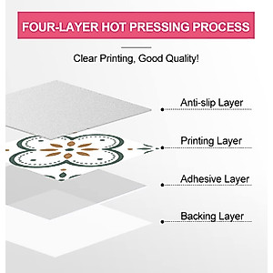 Peel & Stick Floor Tiles Vinyl Flooring 8"x8", Self-Adhesive Removable, Suitable for Wall, Floor, Kitchen, Bathroom,10 Sheets (Green Flower)