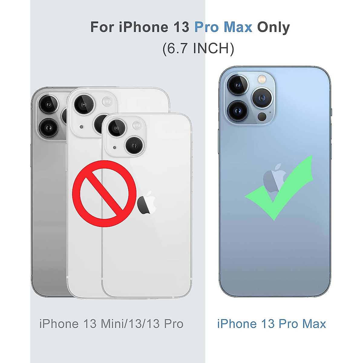 Dewfoam Design for iPhone 13 Pro Max Waterproof Case, Shockproof Dustproof Phone Case for iPhone 13 Pro Max with Screen Protector, Full Body Protective case for iPhone 13 Pro Max Cover 6.7'' (Black)