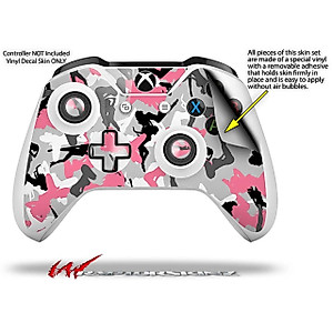 WraptorSkinz Decal Vinyl Skin Wrap compatible with XBOX One S/X Controller - Sexy Girl Silhouette Camo Pink (CONTROLLER NOT INCLUDED)