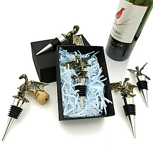 Dragon Decorative Bottle Stopper for Wine, Unique Dragon Gift with Gothic Design for Dragon Lover